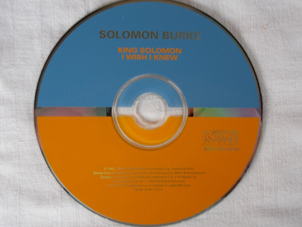 Buy Solomon Burke : King Solomon / I Wish I Knew (CD) Online for a great price – Antone’s Record ...