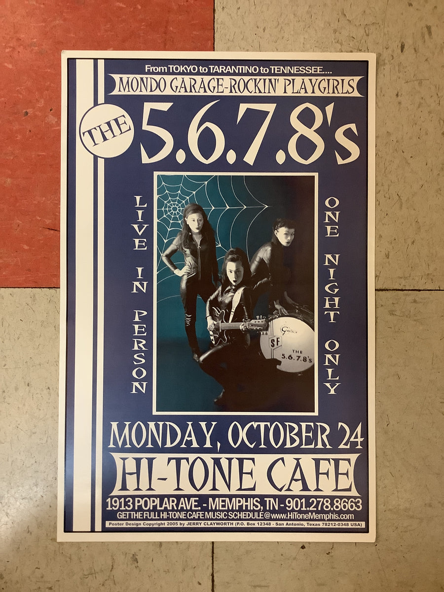 The 5.6.7.8.'s at Hi-Tone Cafe - 2005 (Poster) – Antone’s Record Shop
