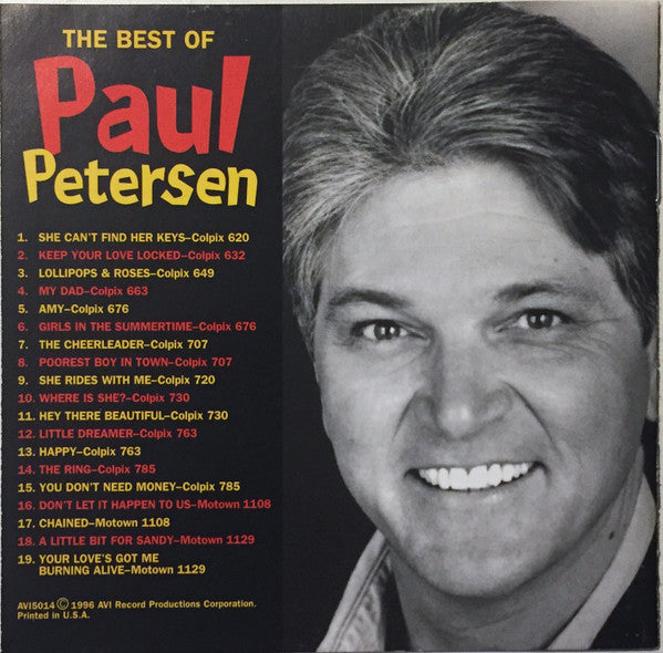 Buy Paul Petersen : The Best Of Paul Petersen (CD) Online for a great ...