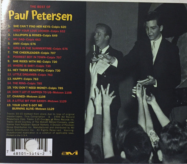Buy Paul Petersen : The Best Of Paul Petersen (CD) Online for a great ...