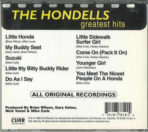 Buy The Hondells : Greatest Hits (CD) Online for a great price – Antone ...