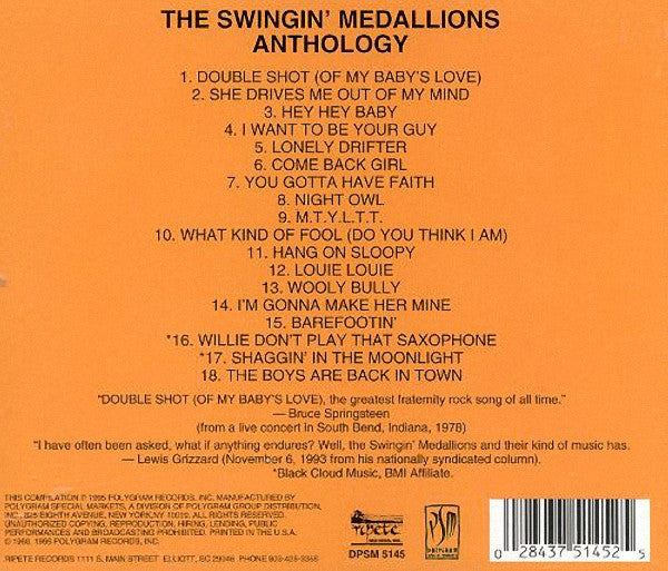 Buy Swingin' Medallions : Anthology (CD) Online for a great price ...