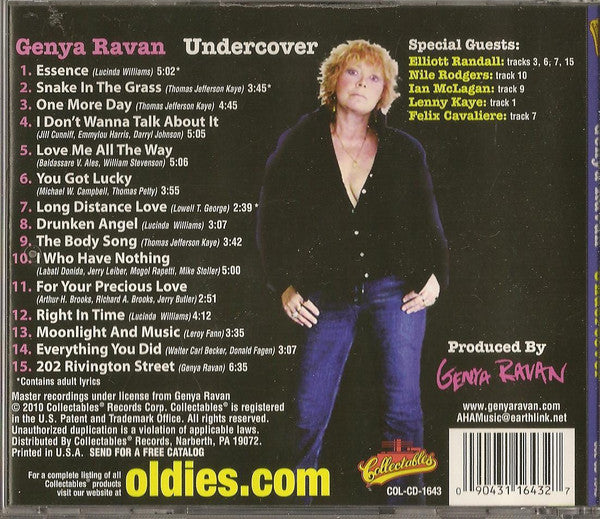 Buy Genya Ravan : Undercover (CD) Online for a great price – Antone’s ...