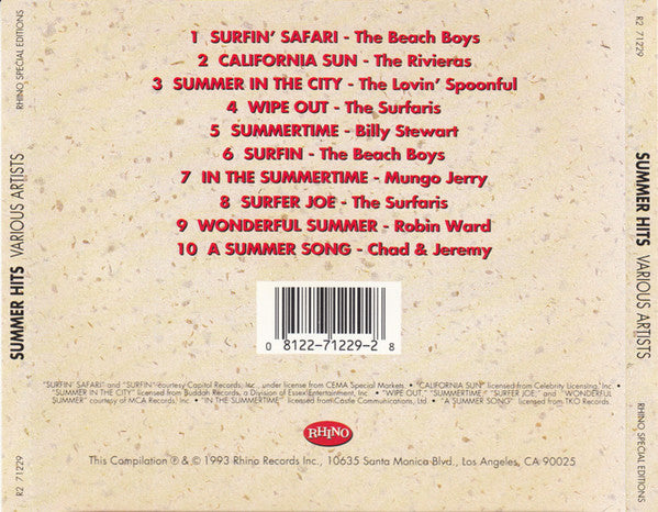 Buy Various : Summer Hits (CD) Online for a great price – Antone’s ...