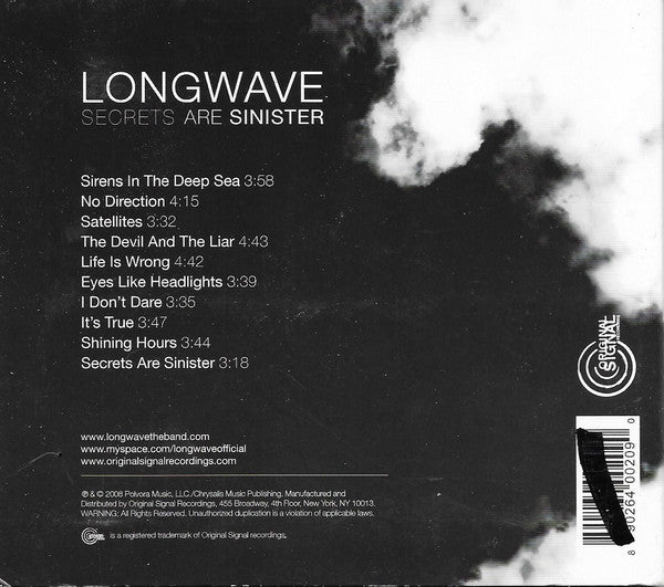 Buy Longwave : Secrets Are Sinister (CD) Online for a great price ...