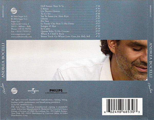 Buy Andrea Bocelli : Andrea (CD) Online for a great price – Antone’s ...