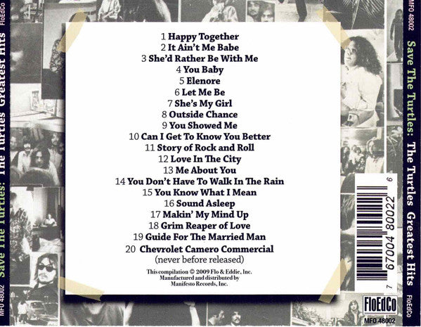 Buy The Turtles : Save The Turtles: The Turtles Greatest Hits (CD ...