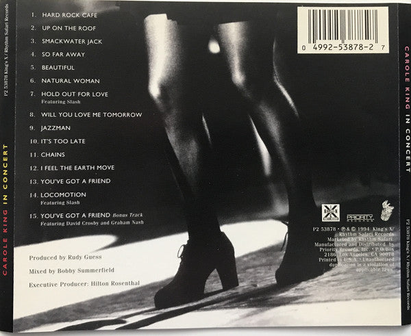 Buy Carole King : In Concert (CD) Online for a great price – Antone’s ...