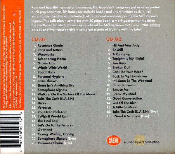 Buy Wreckless Eric : Hits, Misses, Rags & Tatters (The Complete Stiff ...