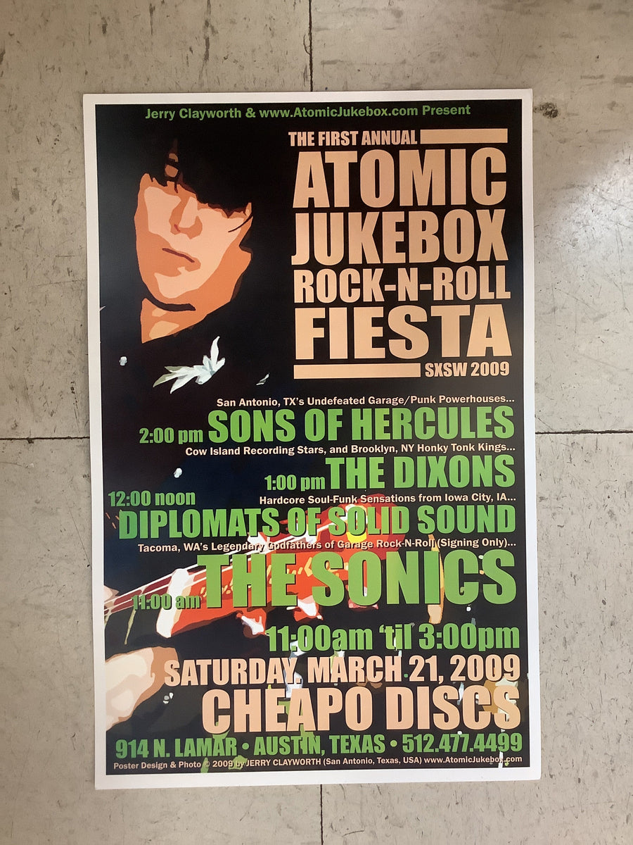 The Atomic Jukebox Rock-N-Roll Fiesta - 2009 (Poster) – Antone’s Record ...