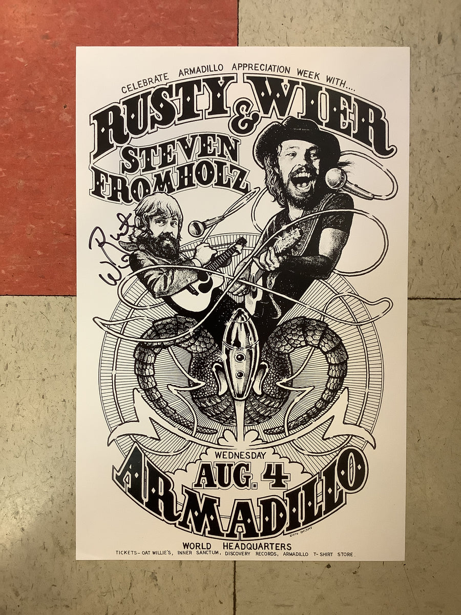 Rusty Wier and Steven Fromholz at Armadillo - 1976 (Poster) – Antone’s ...