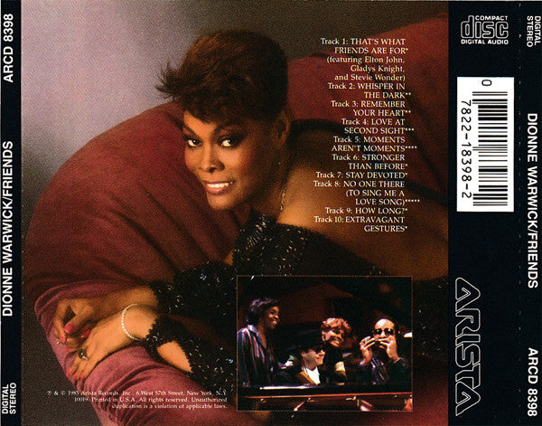 Buy Dionne Warwick : Friends (CD) Online for a great price – Antone’s ...