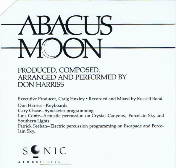 Buy Don Harriss : Abacus Moon (CD) Online for a great price – Antone’s ...