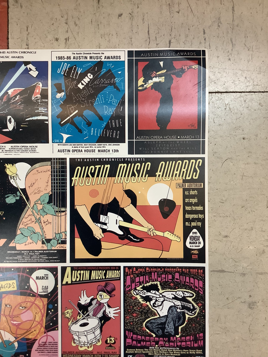 25 Years of Austin Music Awards Posters Collage (Poster) – Antone’s ...