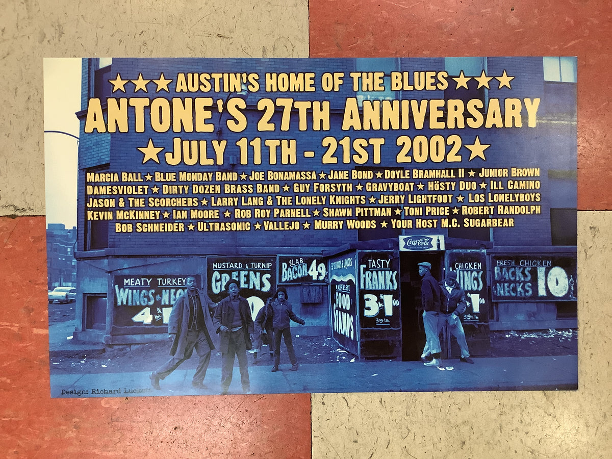 Antone's Nightclub 27th Anniversary - 2002 (Poster) – Antone’s Record Shop
