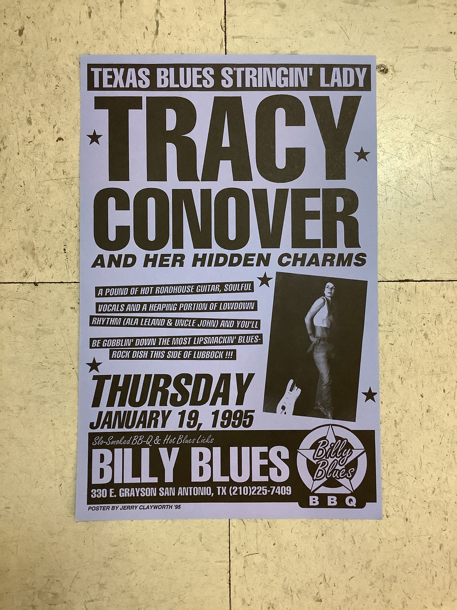 Tracy Conover at Billy Blues - 1995 (Poster) – Antone’s Record Shop