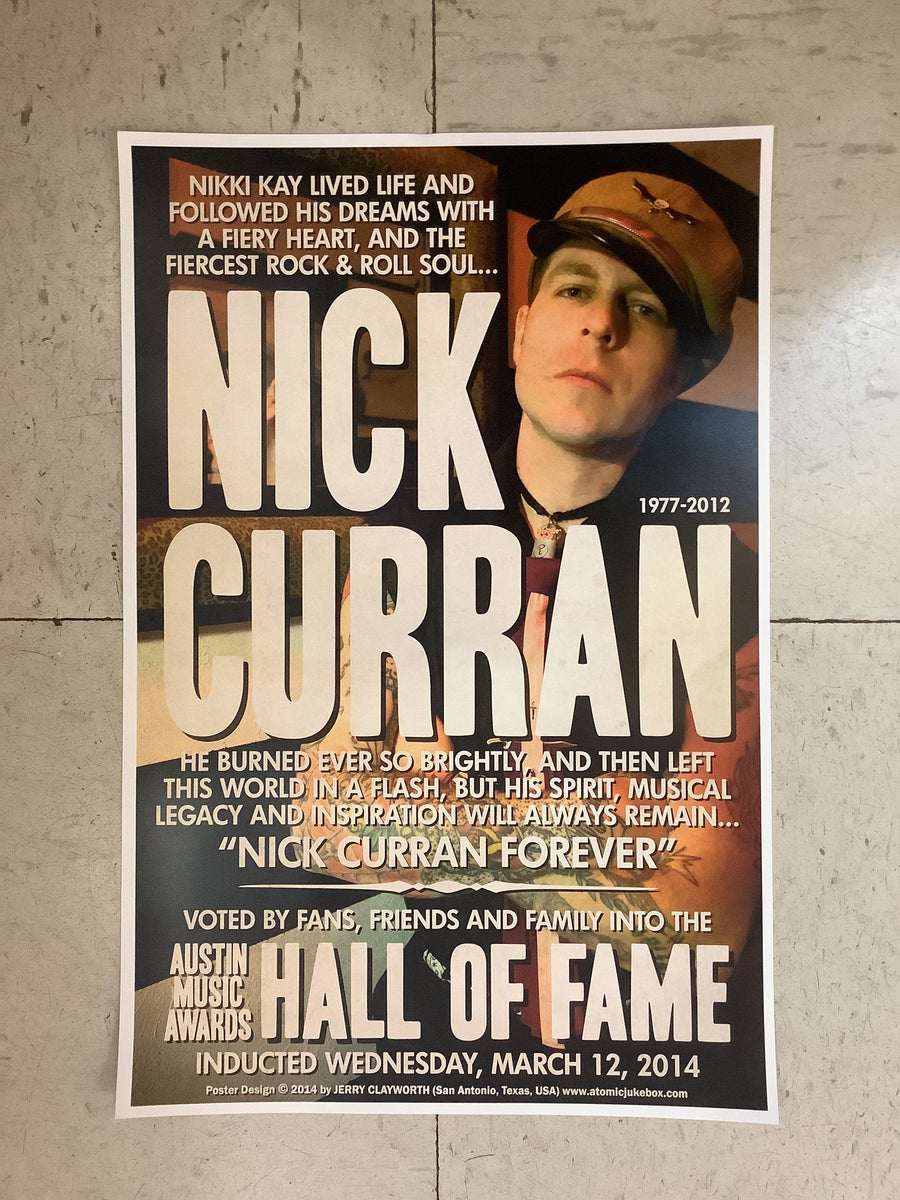 Nick Curran Austin Music Awards Hall of Fame - 2014 (Poster) – Antone’s ...