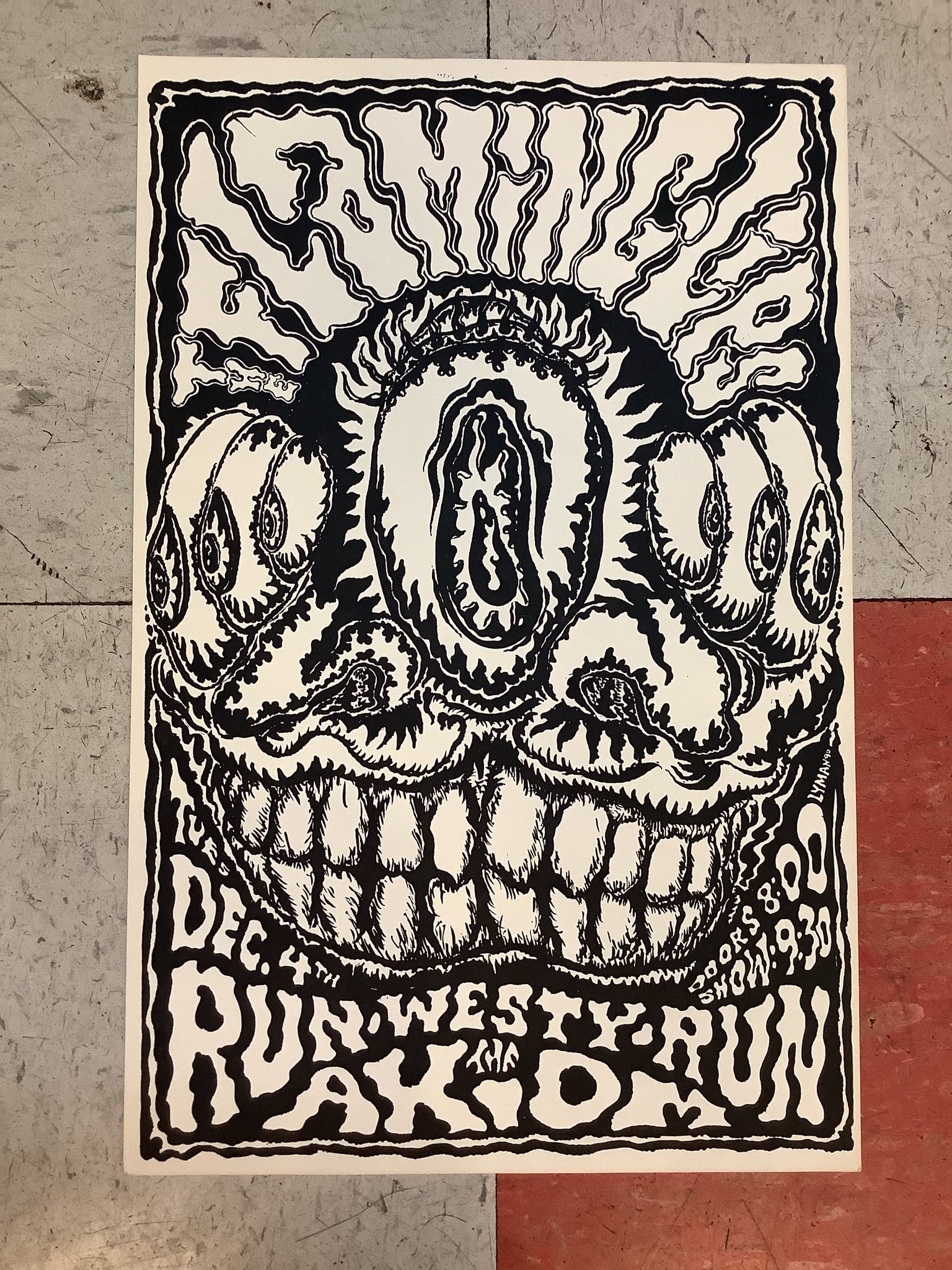 The Flaming Lips at Axiom - 1990 (Poster) – Antone’s Record Shop