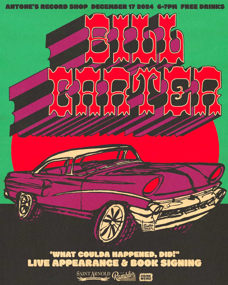 Bill Carter Book Release In-Store Poster – Antone’s Record Shop