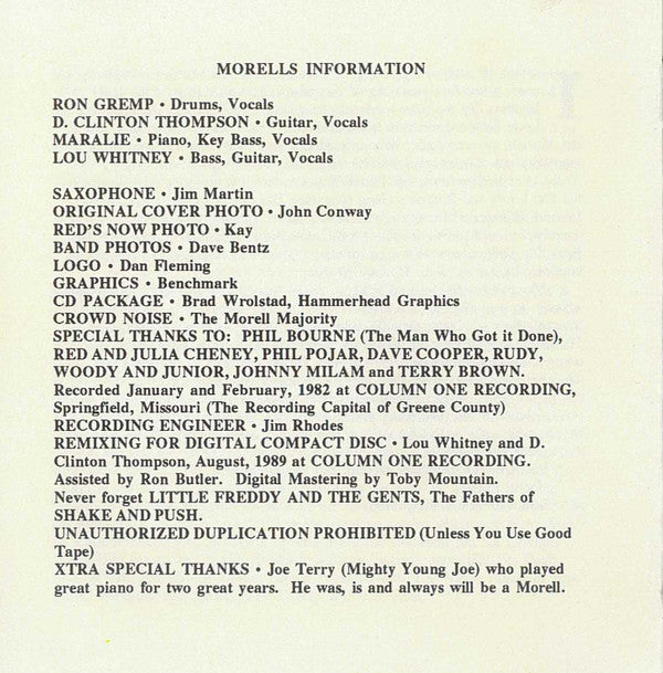 Buy The Morells : Shake And Push (CD, Album, RE) Online for a great ...