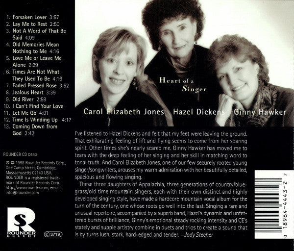 Buy Hazel Dickens, Carol Elizabeth Jones, Ginny Hawker : Heart Of A ...