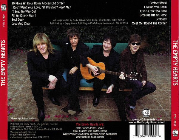 Buy The Empty Hearts : The Empty Hearts (CD, Album) Online for a great ...